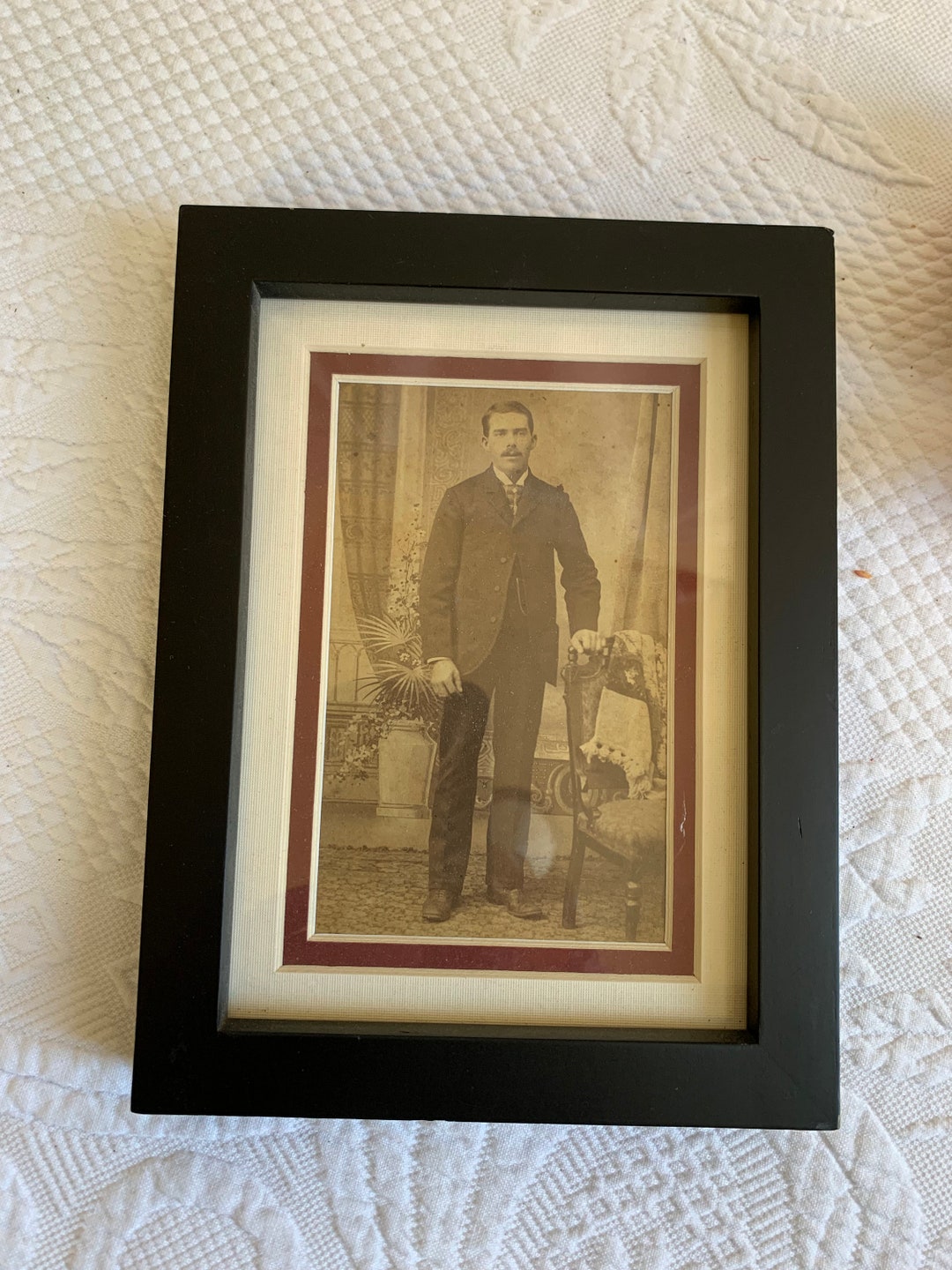 Antique Victorian Man Picture Mated and Framed Very Well. Adopt an ...