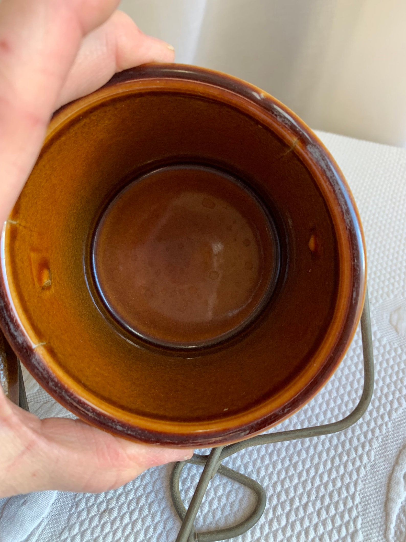 Vintage Pottery Crock With Metal Wire Latch. Listing for One Crock ...