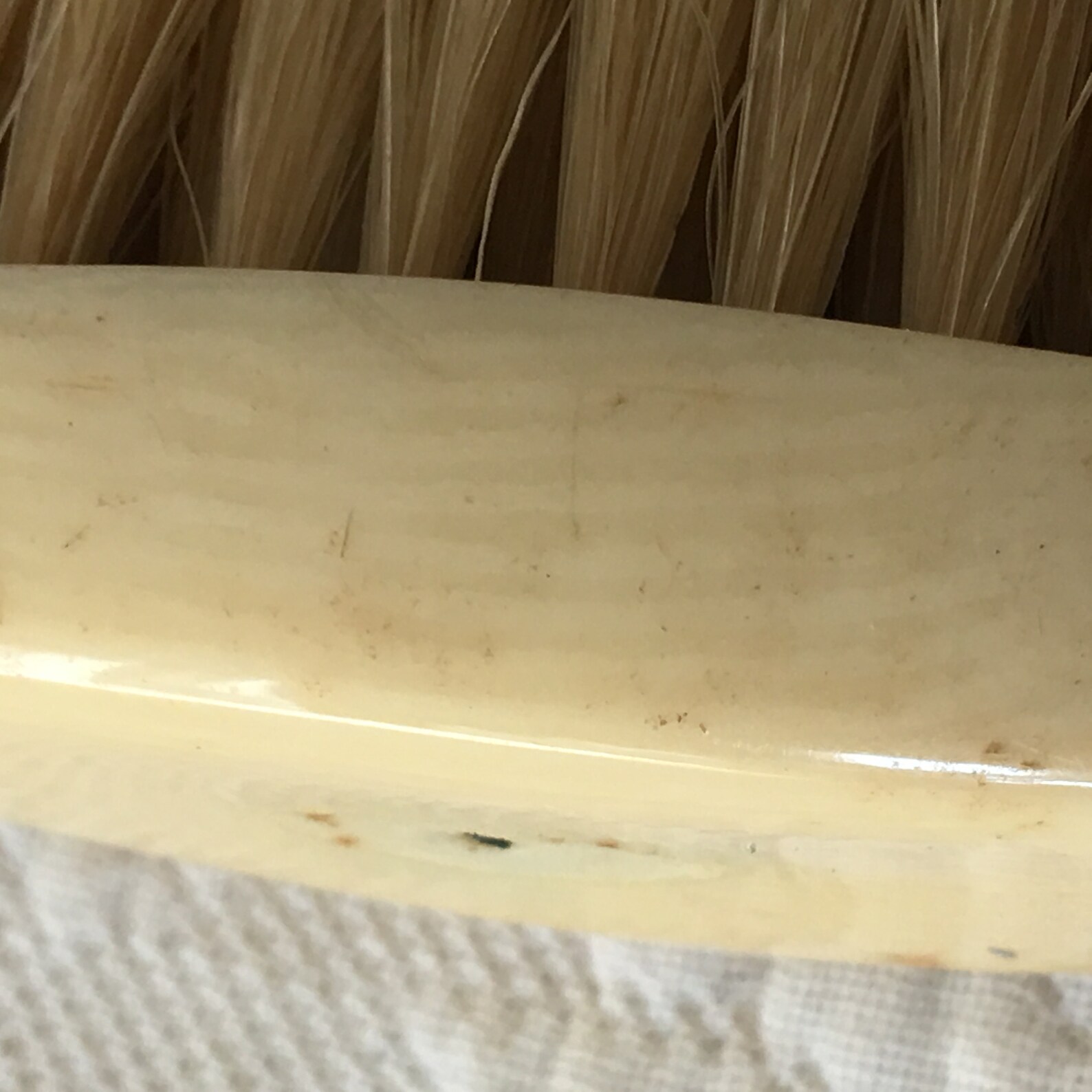 Antique Celluloid Hat Brush Without Handle. Celluloid Top With Natural ...