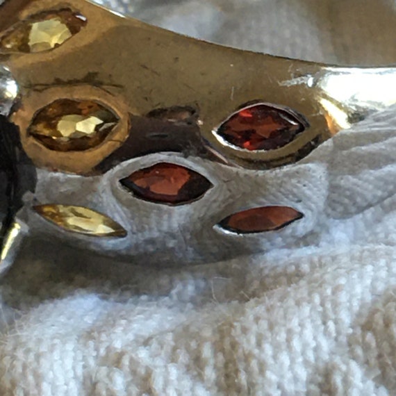 Vintage JS 925 Multi Stone Ring from Thailand. Large … - Gem