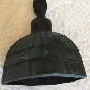Vintage Cast Iron Southern Bell Brass Bell. Southern Lady With Parasol ...