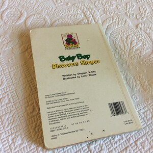 Vintage 1993 Baby Bop Discovers Shapes. Cardboard Page Baby Book by ...