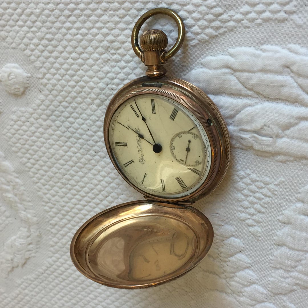 Antique 1873 10K Gold Pocket Watch, Class 48, Model 4, 274439 Fahys ...