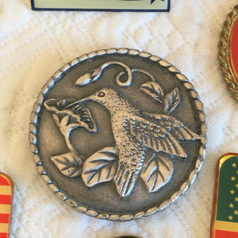 Vintage 10 Piece Collection of Varied Pins and Insignia. Chain | Etsy