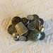 Vintage Button Brooch. Hand Made Silver Buttons and Thimble - Etsy