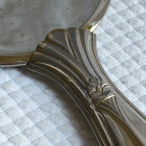 Vintage Lace Hand Mirror. Art Deco Design Silver Tone Beveled - Etsy