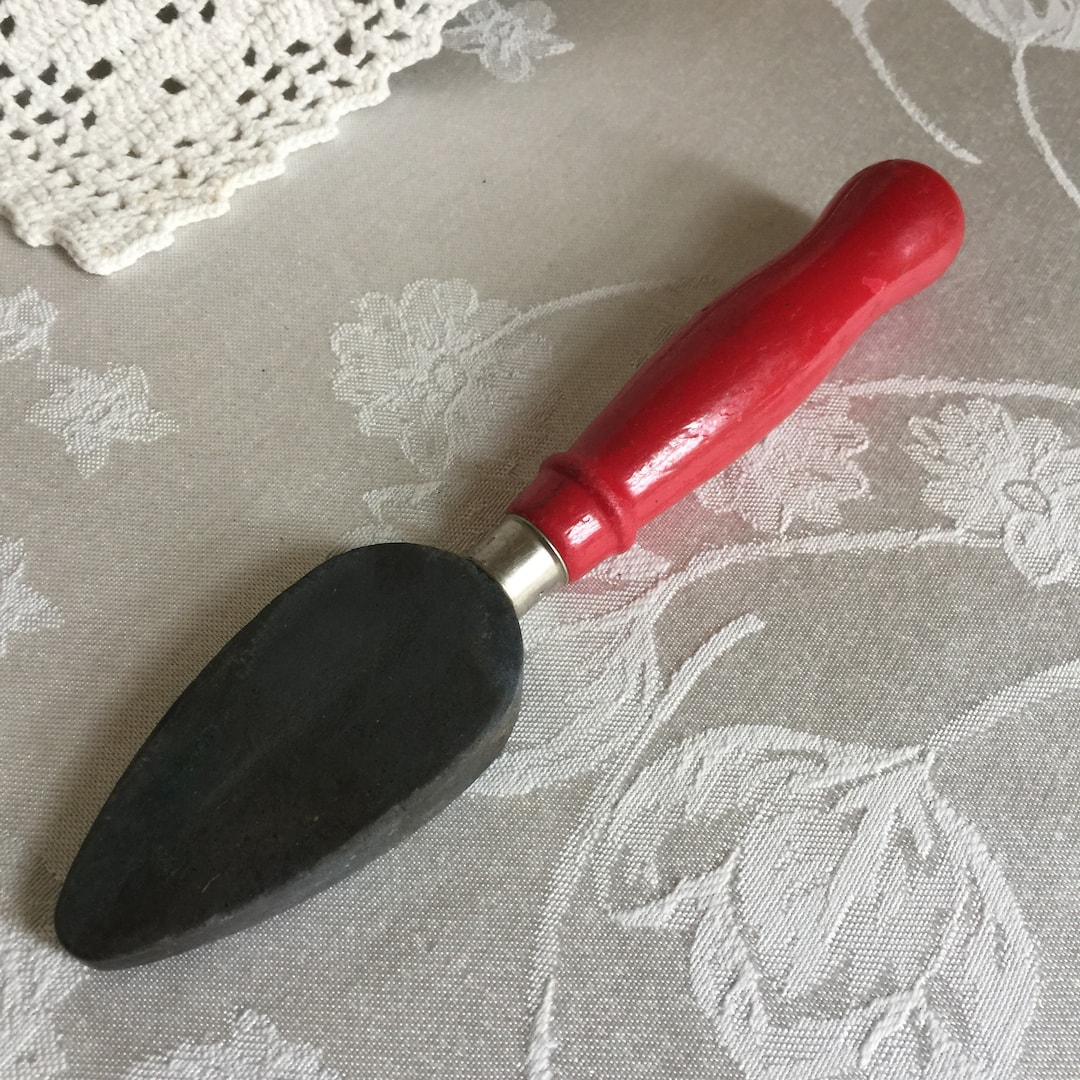 Vintage Stone Type File With Wooden Red Handle. May Be a Tool Sharpener ...