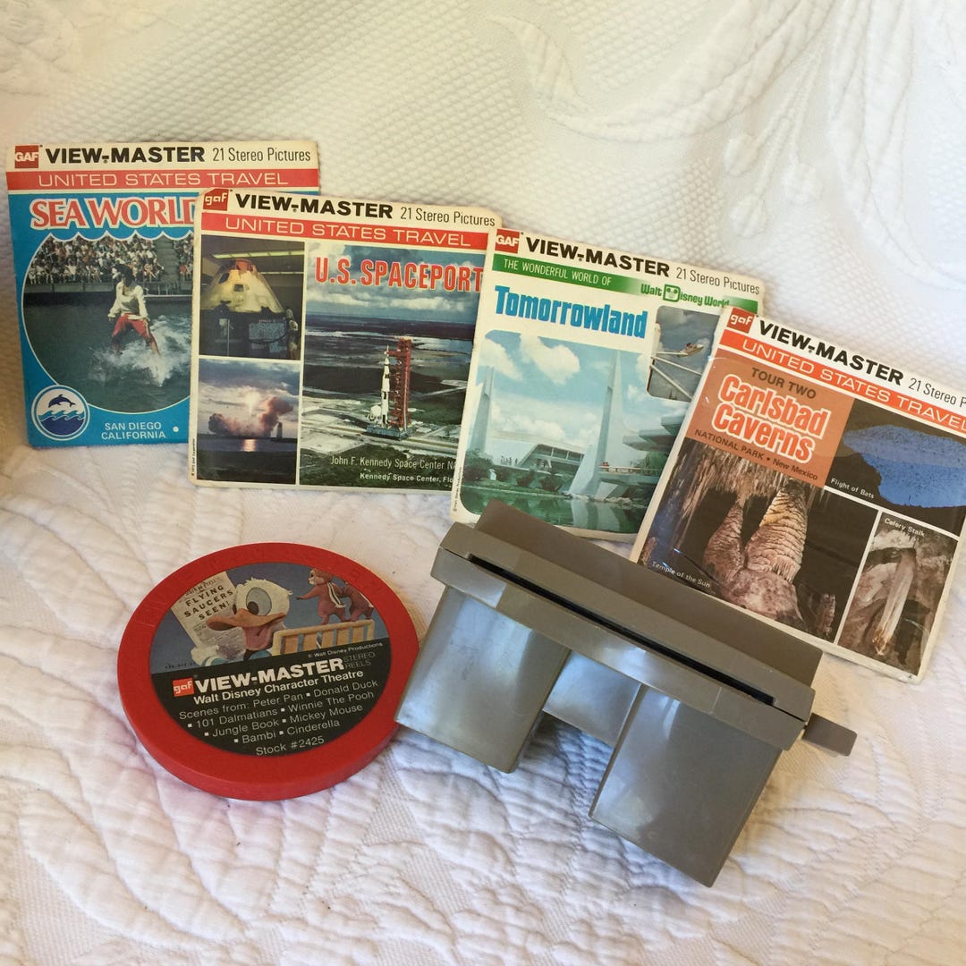 Vintage Gaf Corp. View-master Tan Viewer. 84 Stereo Pictures From ...