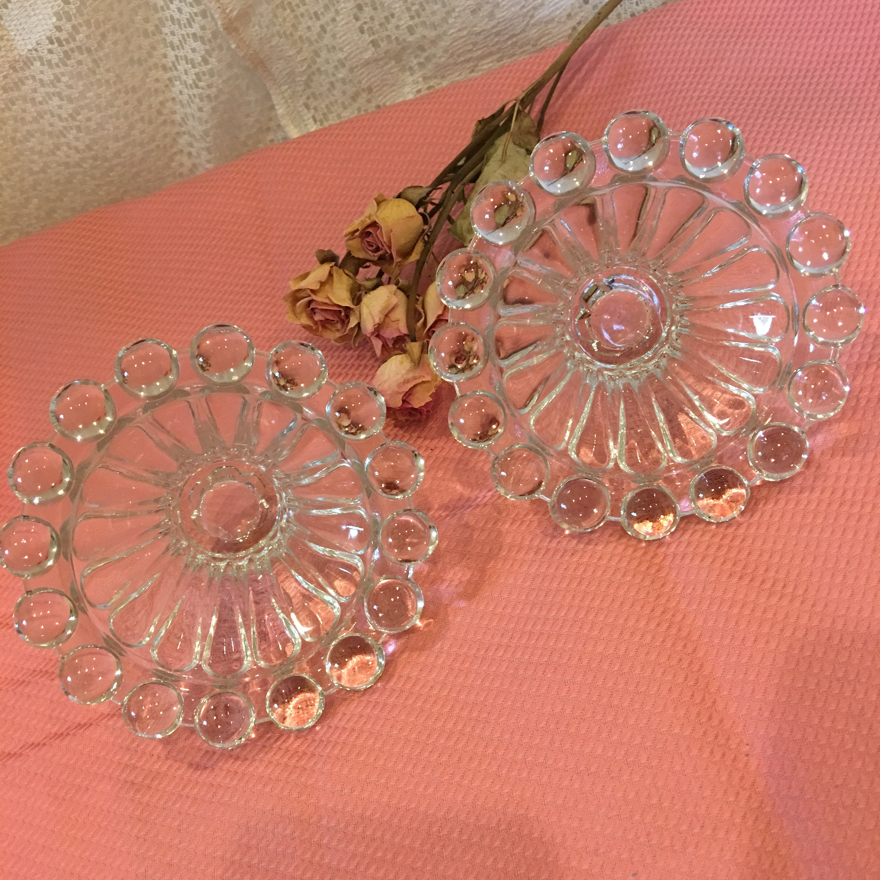 Vintage Imperial Candlewick Candlesticks. Pair of Candlewick | Etsy