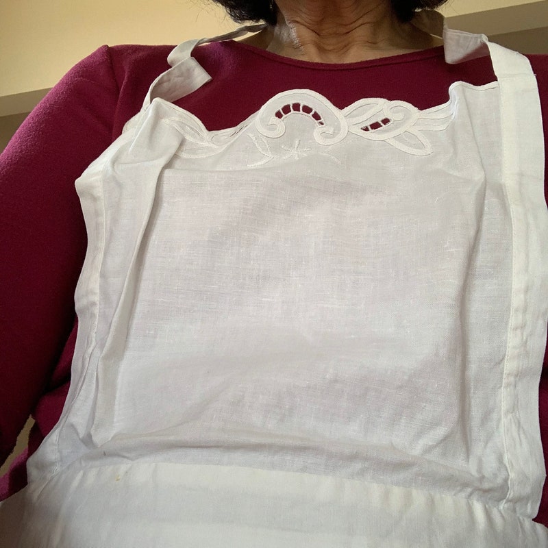 White Apron - Etsy