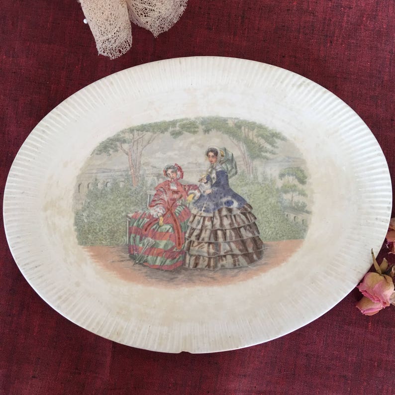 Vintage Plate. Godey Prints Plater. Victory Salem China - Etsy