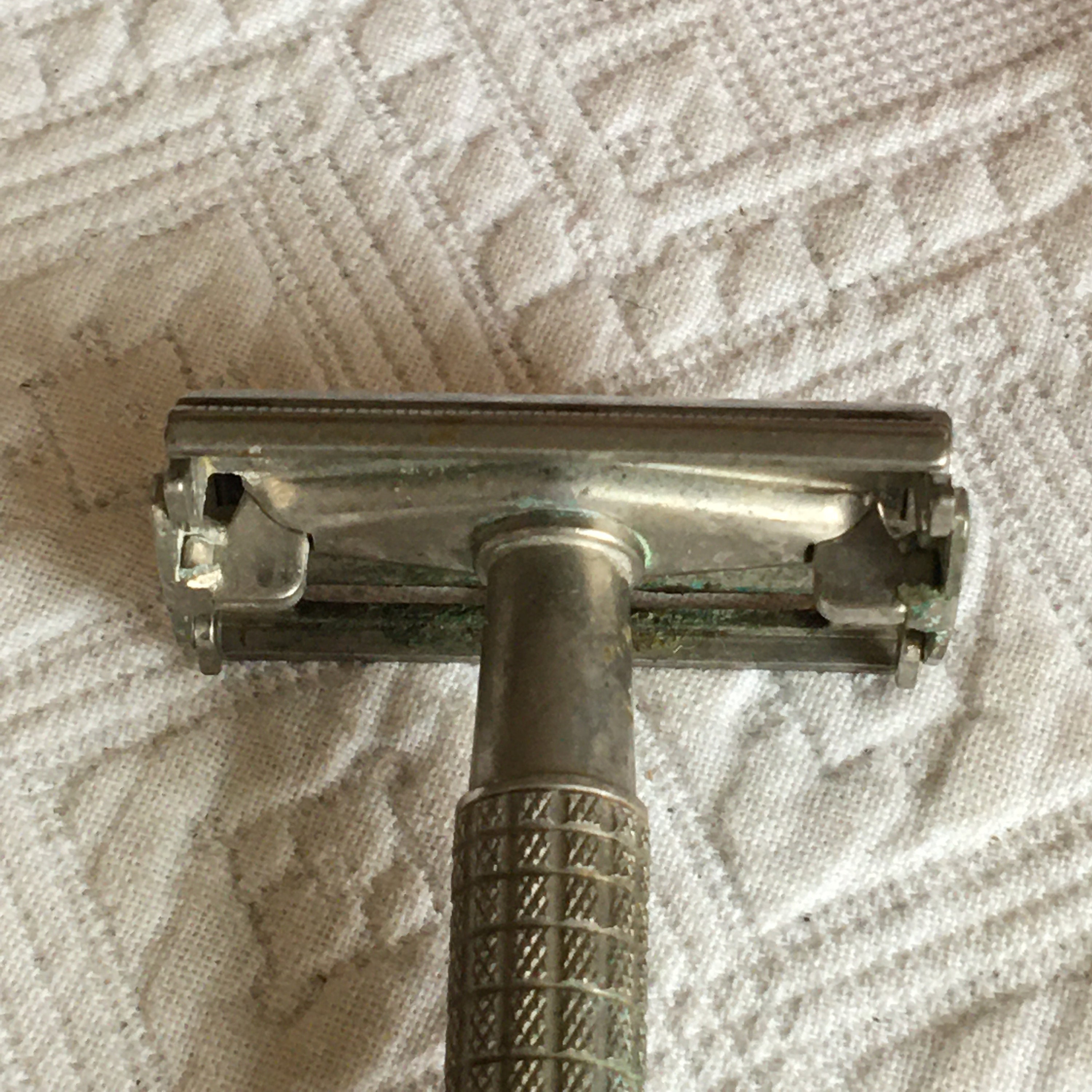 Vintage Gillette Gold Silver Hand Held Razor. Turn Handle End | Etsy