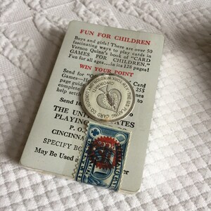 Vintage Game Cards. Colonial Stamped and Sealed Packs of Playing Cards ...