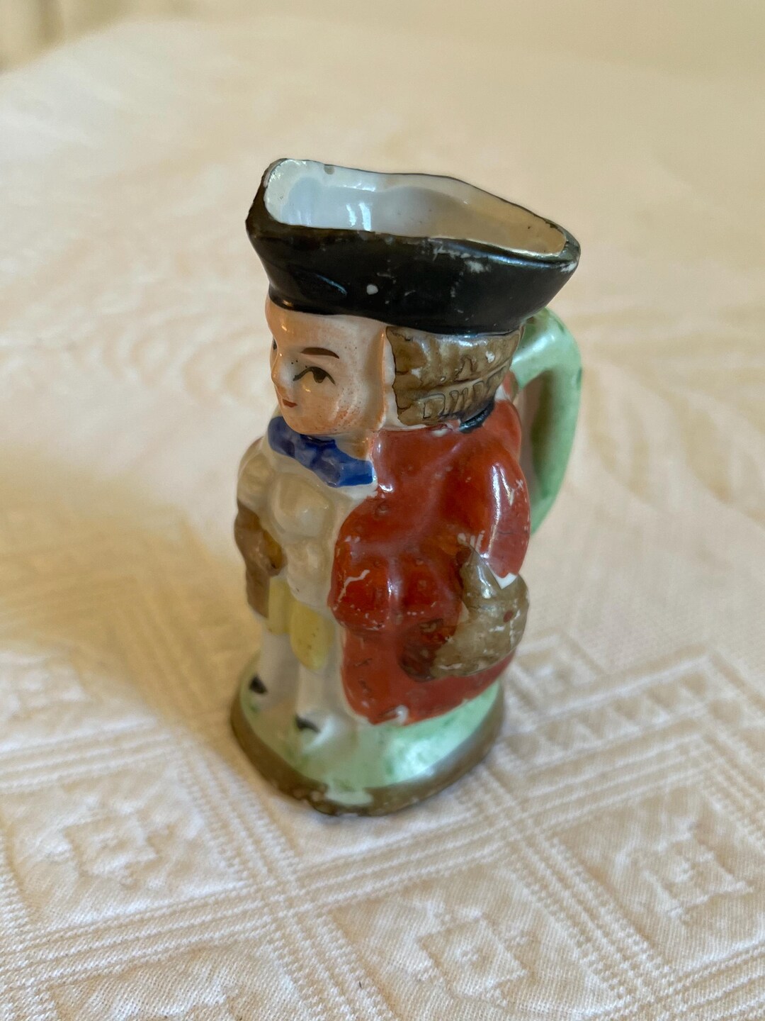 Vintage Toby Miniature Pitcher. Standing Toby With Handle in Back and ...