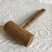 Antique Unfinished Wood Pounder or Mallet. Old Wood Mallet. Hand Made ...