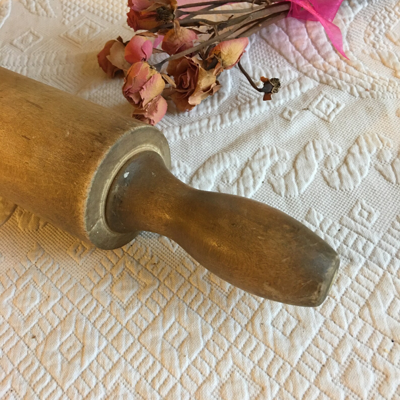 Vintage Large Size Rolling Pin. One Piece Wooden Rolling Pin. - Etsy