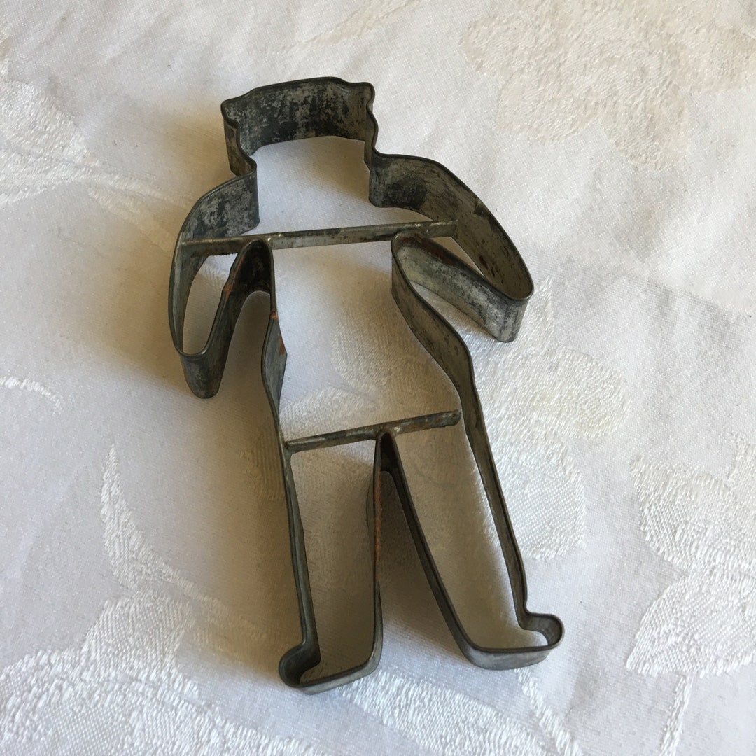 Vintage Metal Cookie Cutter Man. Handmade Metal Figurine, Great to ...