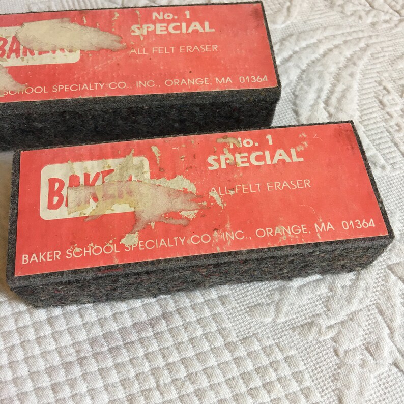 Vintage Blackboard Eraser by Baker. All Felt Eraser No. 1 - Etsy