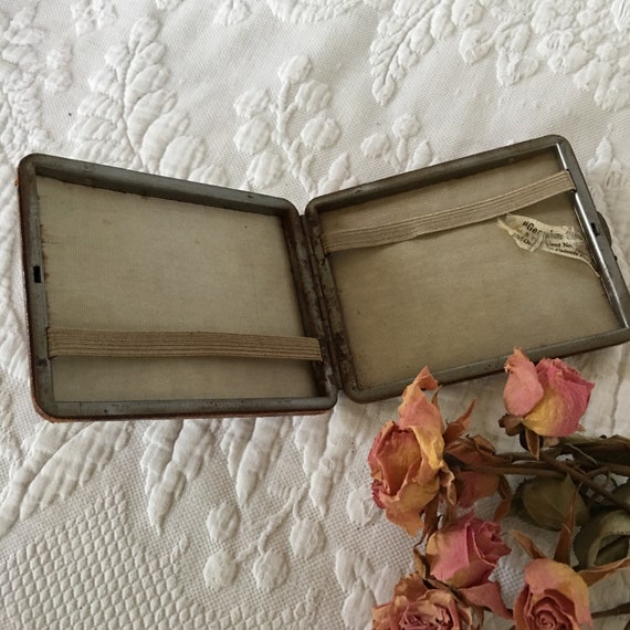 Vintage Leather Cigarette Case. U.S. Army Case With E… - Gem
