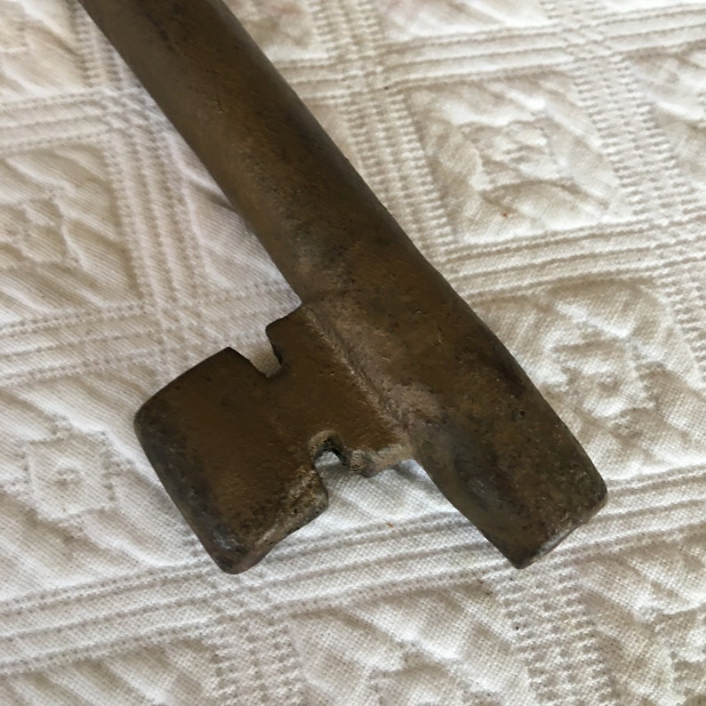 Vintage Cast Iron Key for Large Lock. Key Attached to Two | Etsy