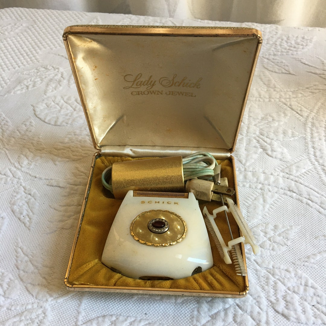 Vintage Lady Schick Electric Razor From 1950s. Crown Jewel Razor With ...