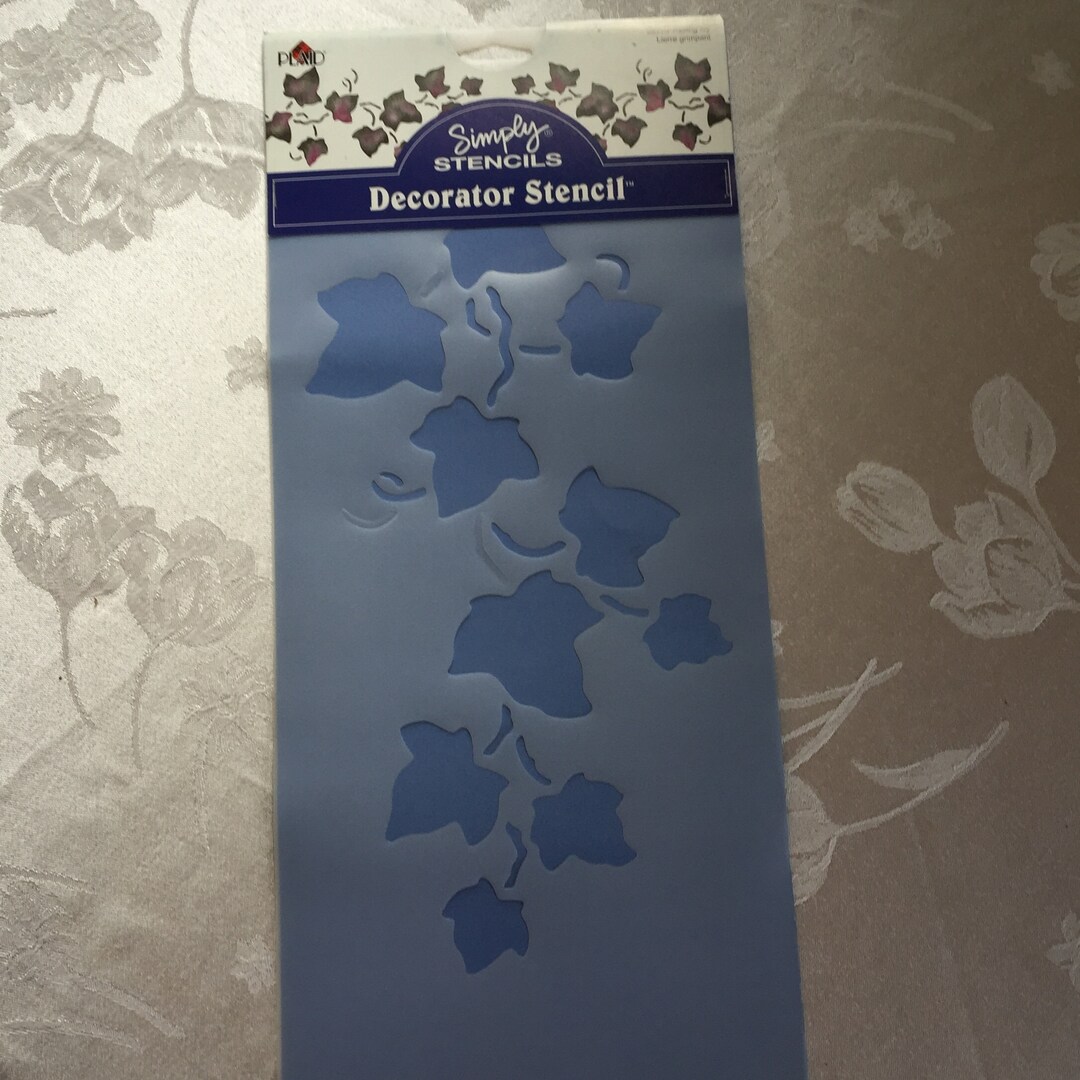 Vintage Plaid Trailing Ivy #28778 Stencil. Simply Stencils Decorator ...