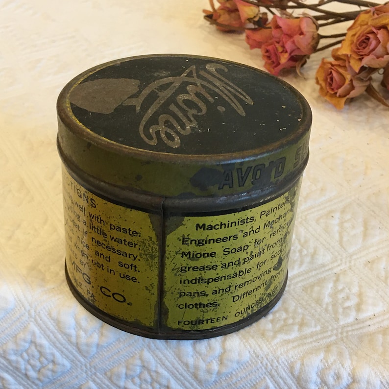 Vintage Mione Soap Tin. Mechanic Stenographer Merchant for - Etsy