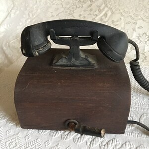 Victorian Telephone 7 Line Switchboard. Wooden Box With Switches and ...