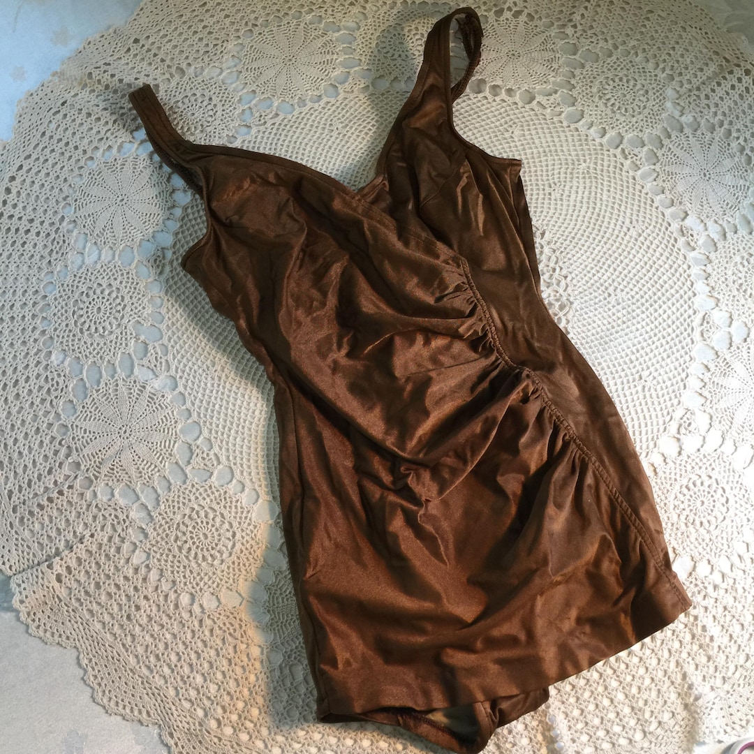 Vintage Catalina Swimsuit One Piece With Flap Across the Bottom Front ...