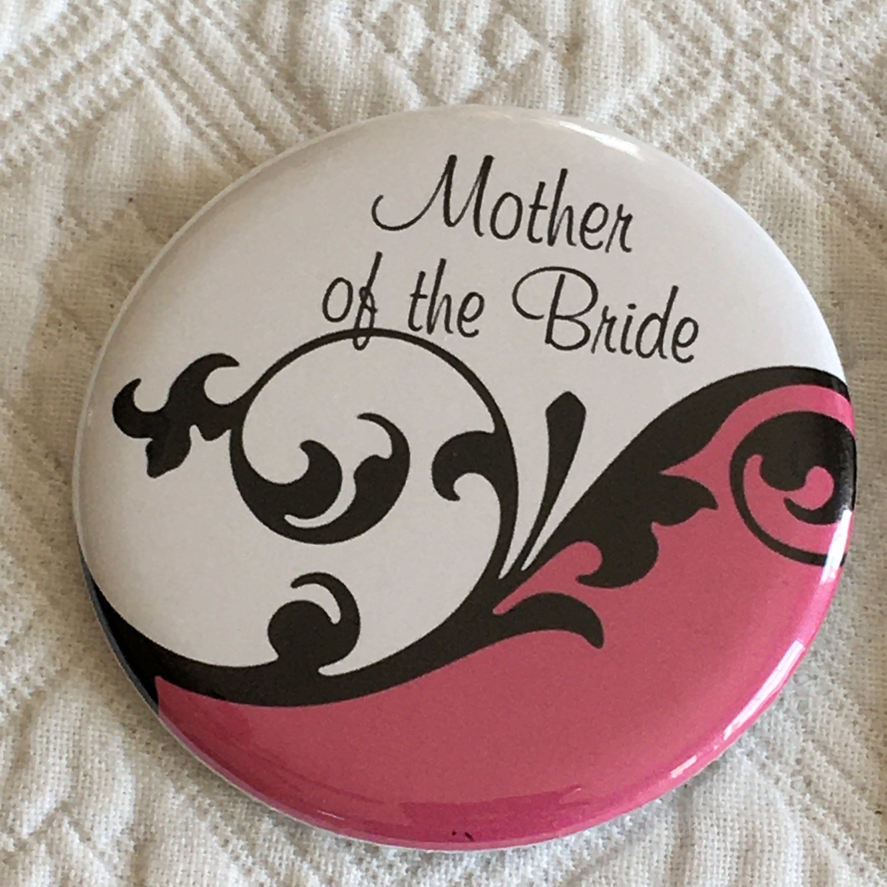 Vintage Bride Button Pins. Mother of the Bride and I'm the Bride Button ...