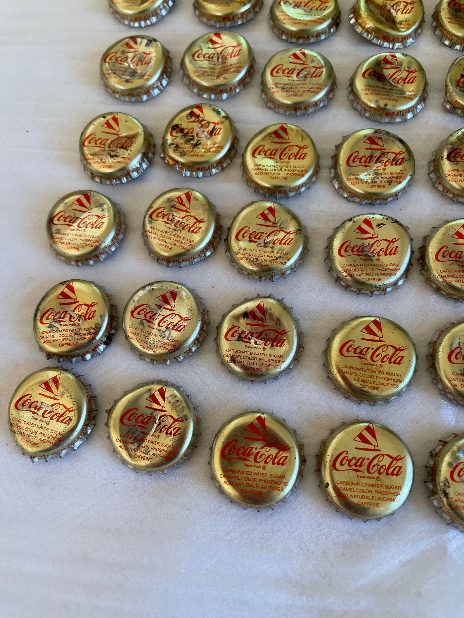 Vintage 50 Gold Coca Cola Bottle Top Caps. Repurpose in | Etsy