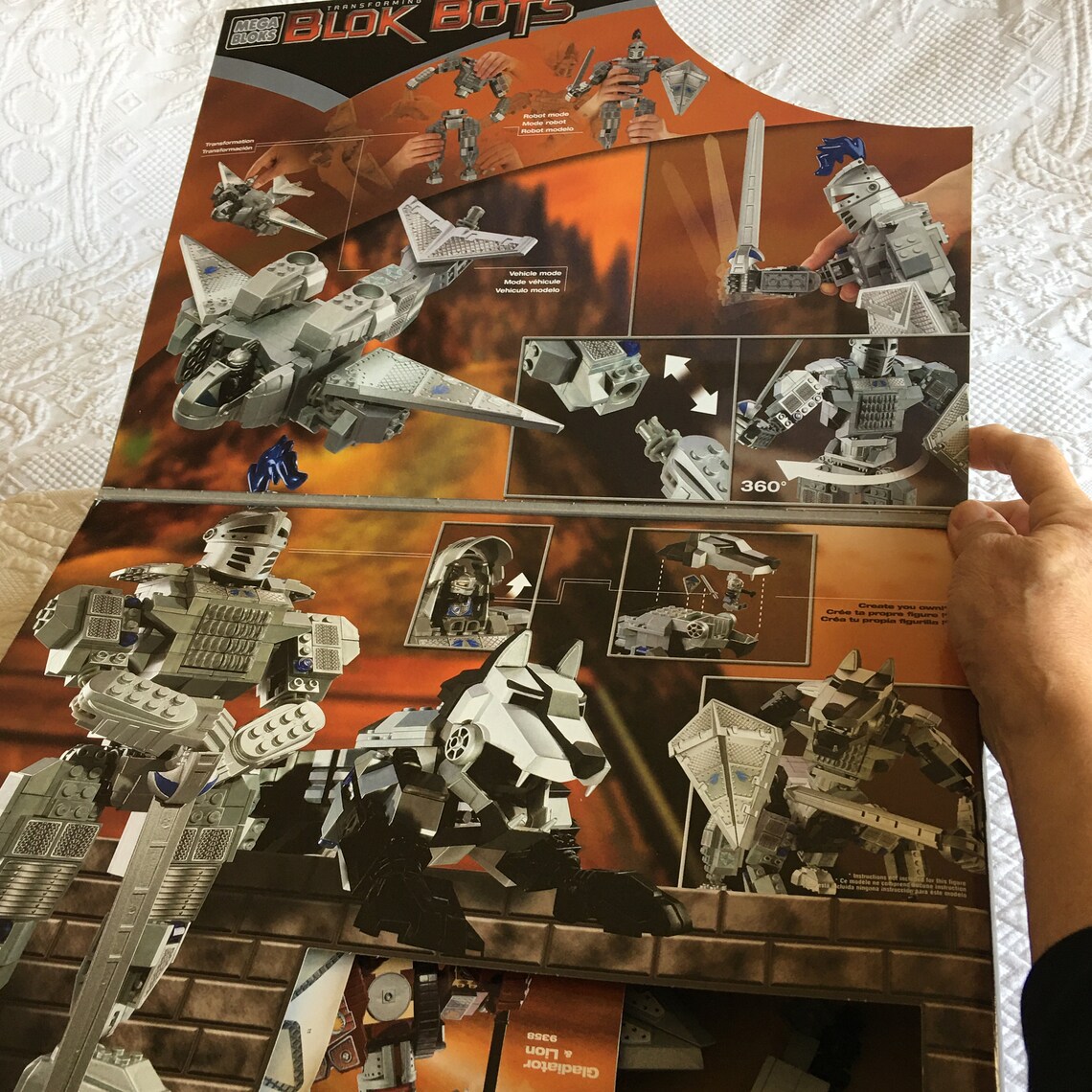 2001 Mega Bloks Transforming Block Bots Knight & Wolf. 9356. - Etsy