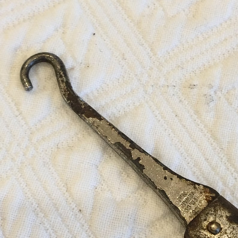 Antique 1903 Victorian Button Hook, JLS Mfg. Co. Rigi Shoe Buttoner ...