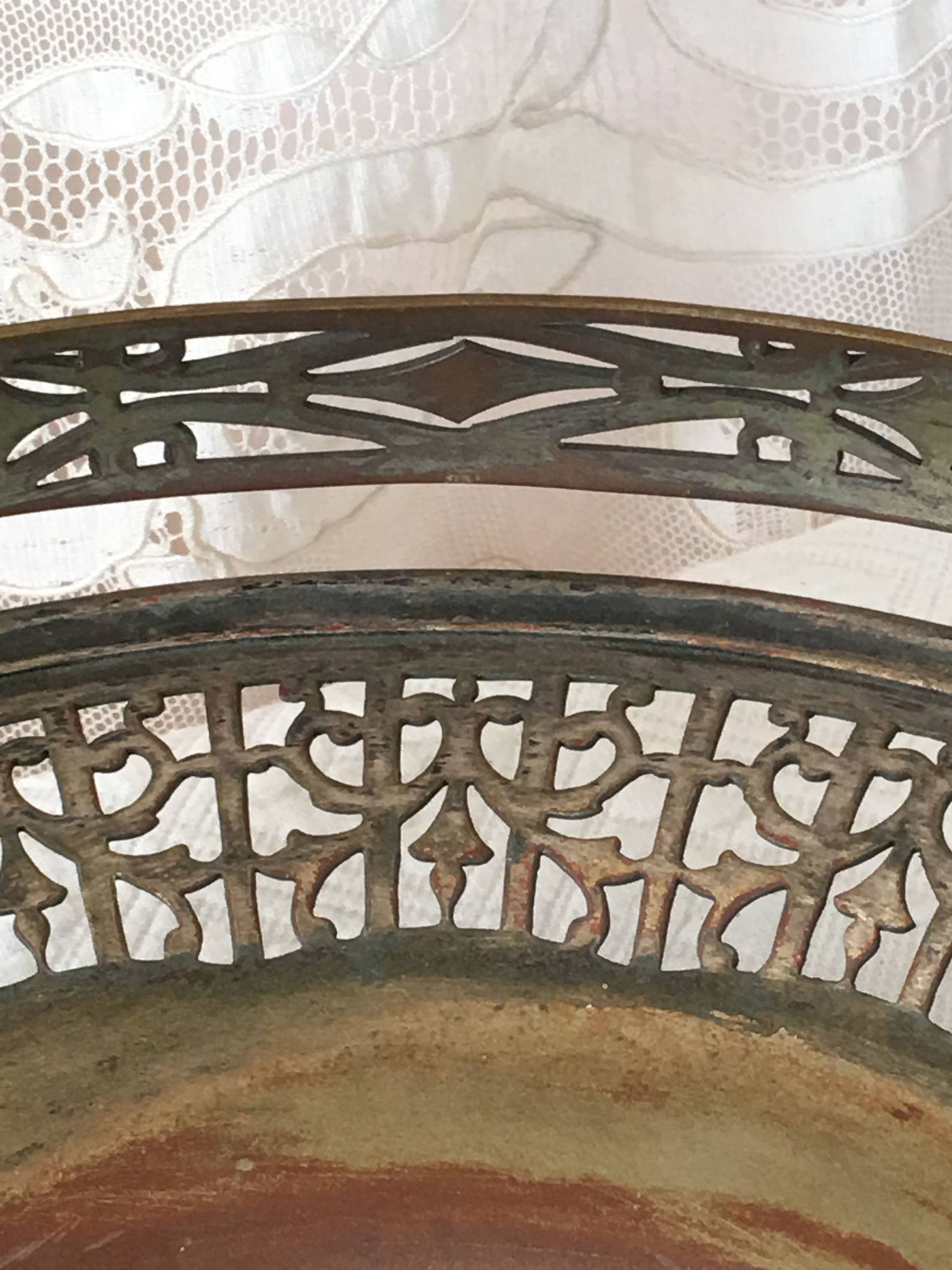 Victorian Calling Card Tray. Open Work Metal Shallow Pedestal - Etsy