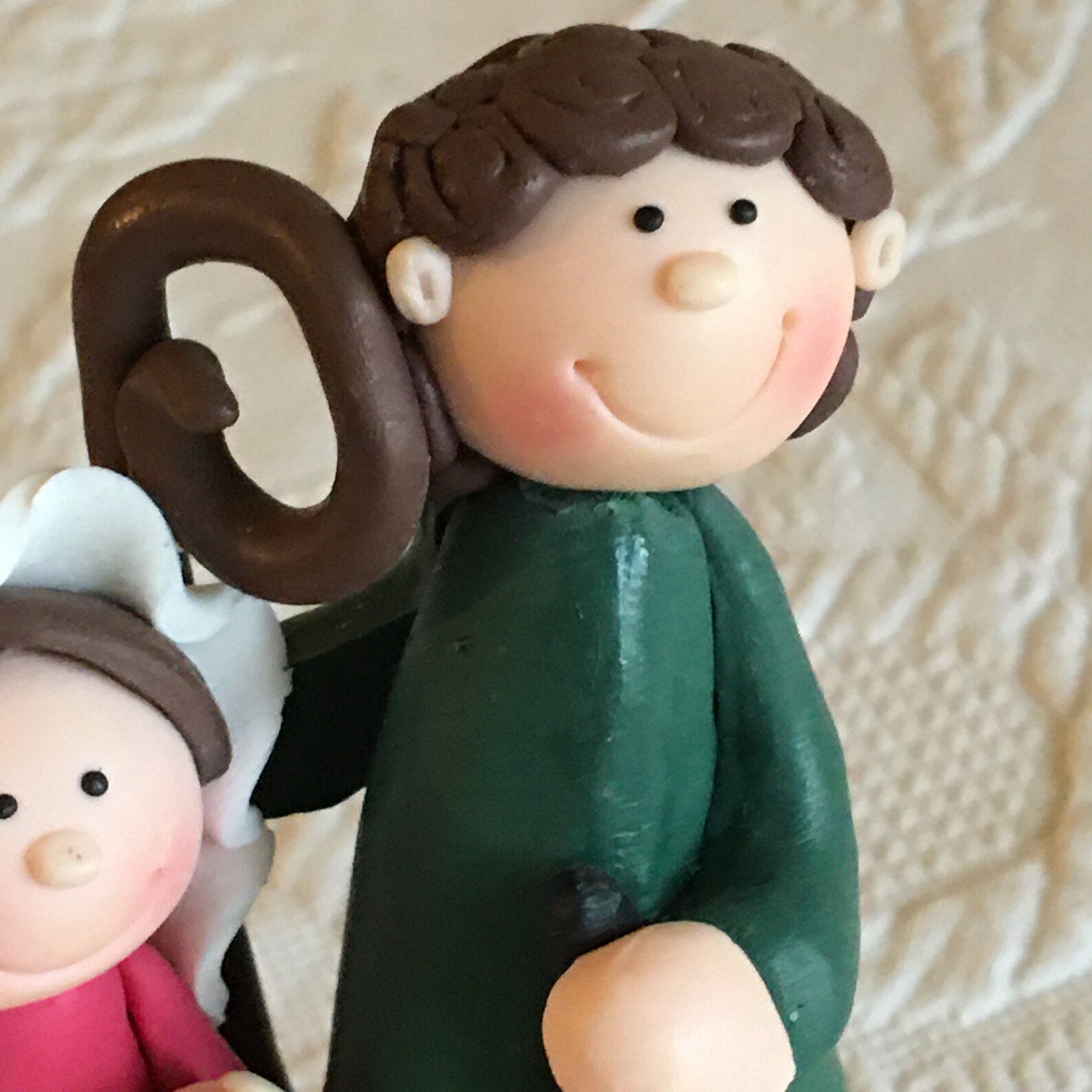 Vintage Clay Type Nativity on Oval Base. Maybe Femo Formed. - Etsy