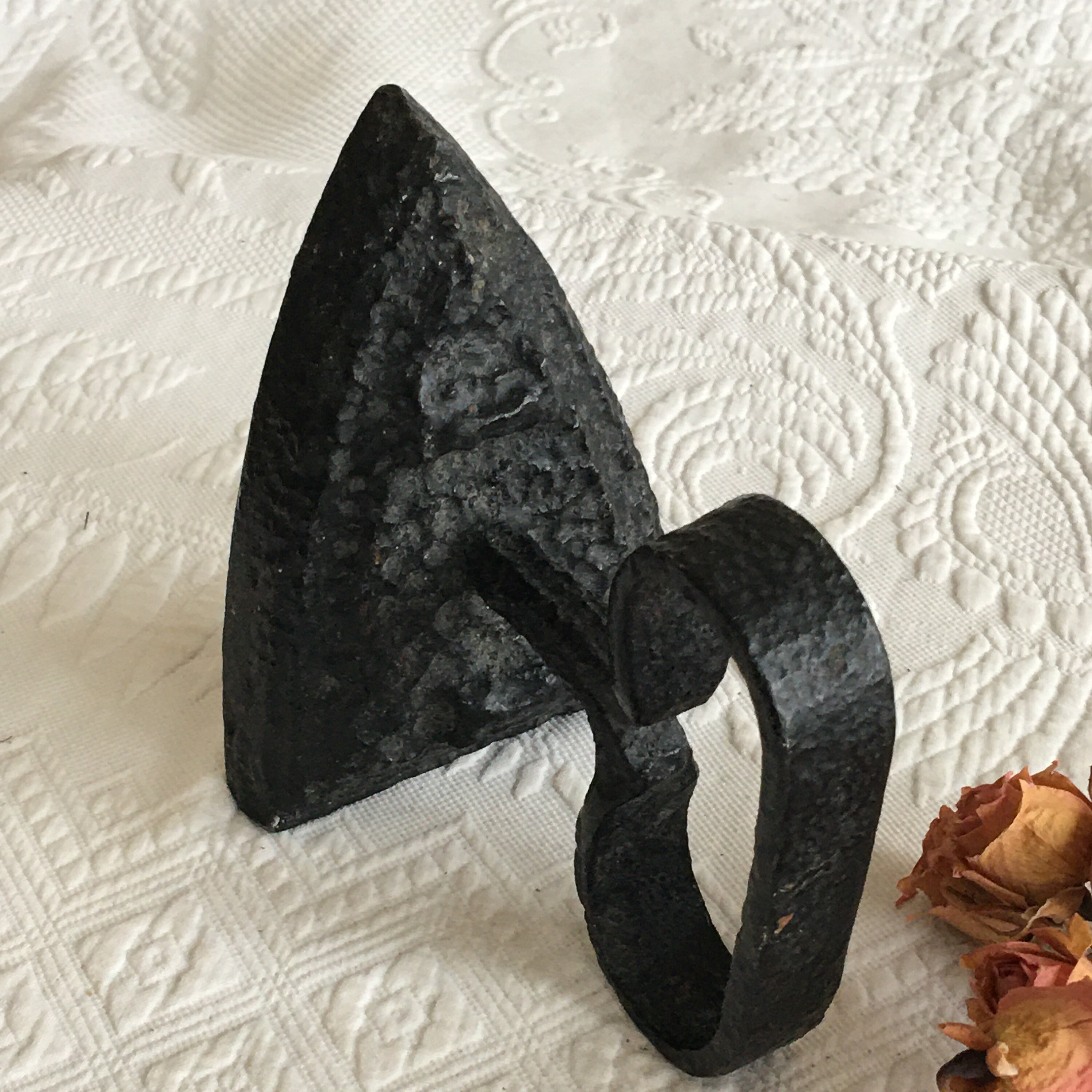 Antique Wrought Iron Iron. Great Display Black Rustic Looking Iron ...
