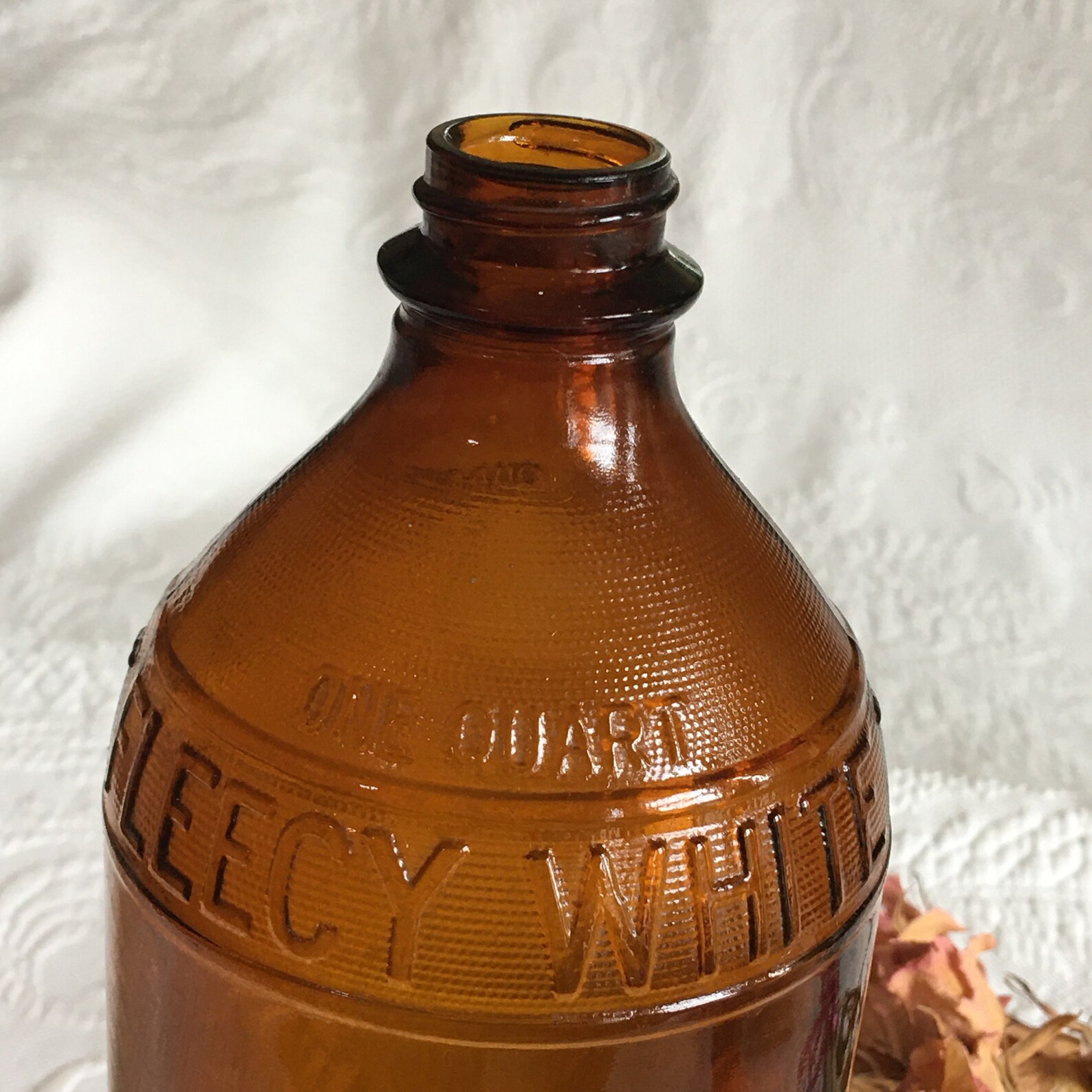 Vintage Fleecy White Bleach Bottle From John Rohm Products Co. - Etsy