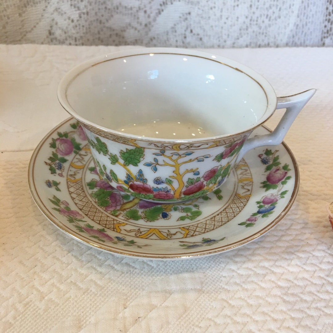 Antique 6 Sets Indian Tree Cups and Saucers. Made in Japan Lovely Cups ...