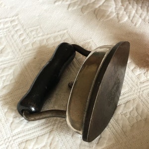 Vintage Dover USA Sad Iron Miniature Real Iron. Wooden Handle and Cast ...