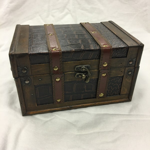 Wood Leather Box - Etsy