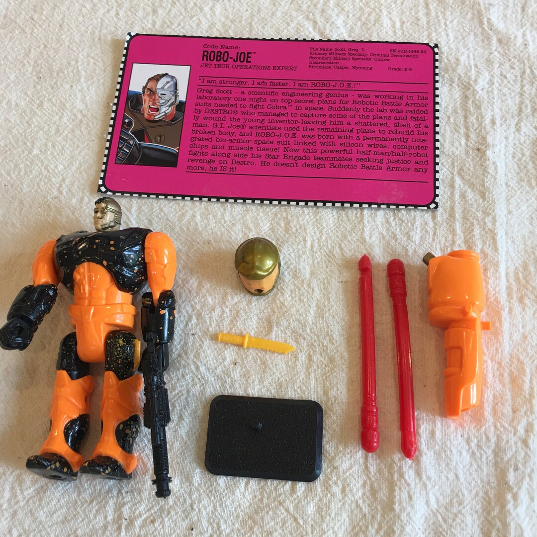 Vintage 1992 GI Joe Robo-joe Jet Tech Operations Expert Action Figure ...