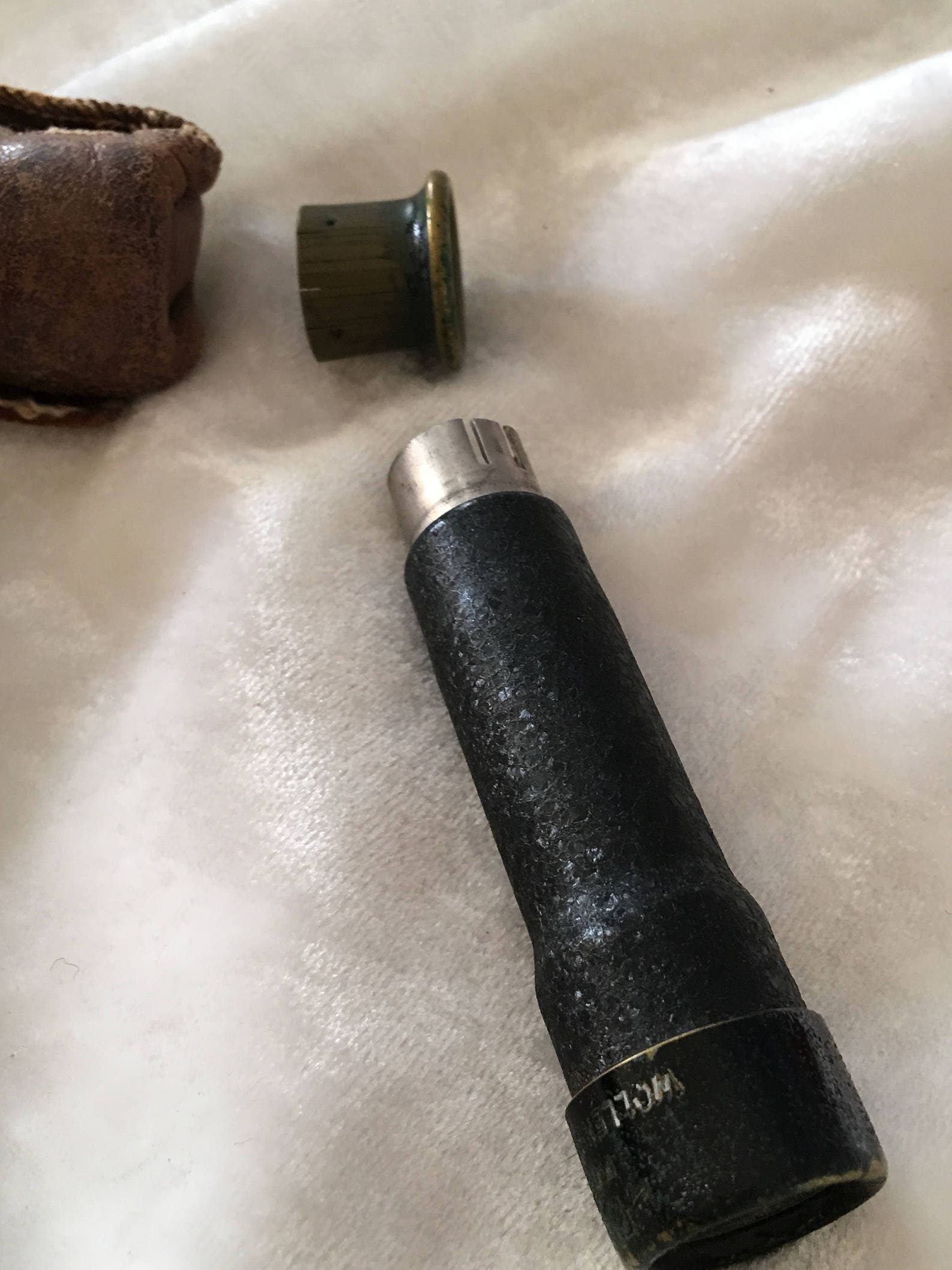 Vintage Miniature Telescope in a Soft Leather Case With a Snap ...