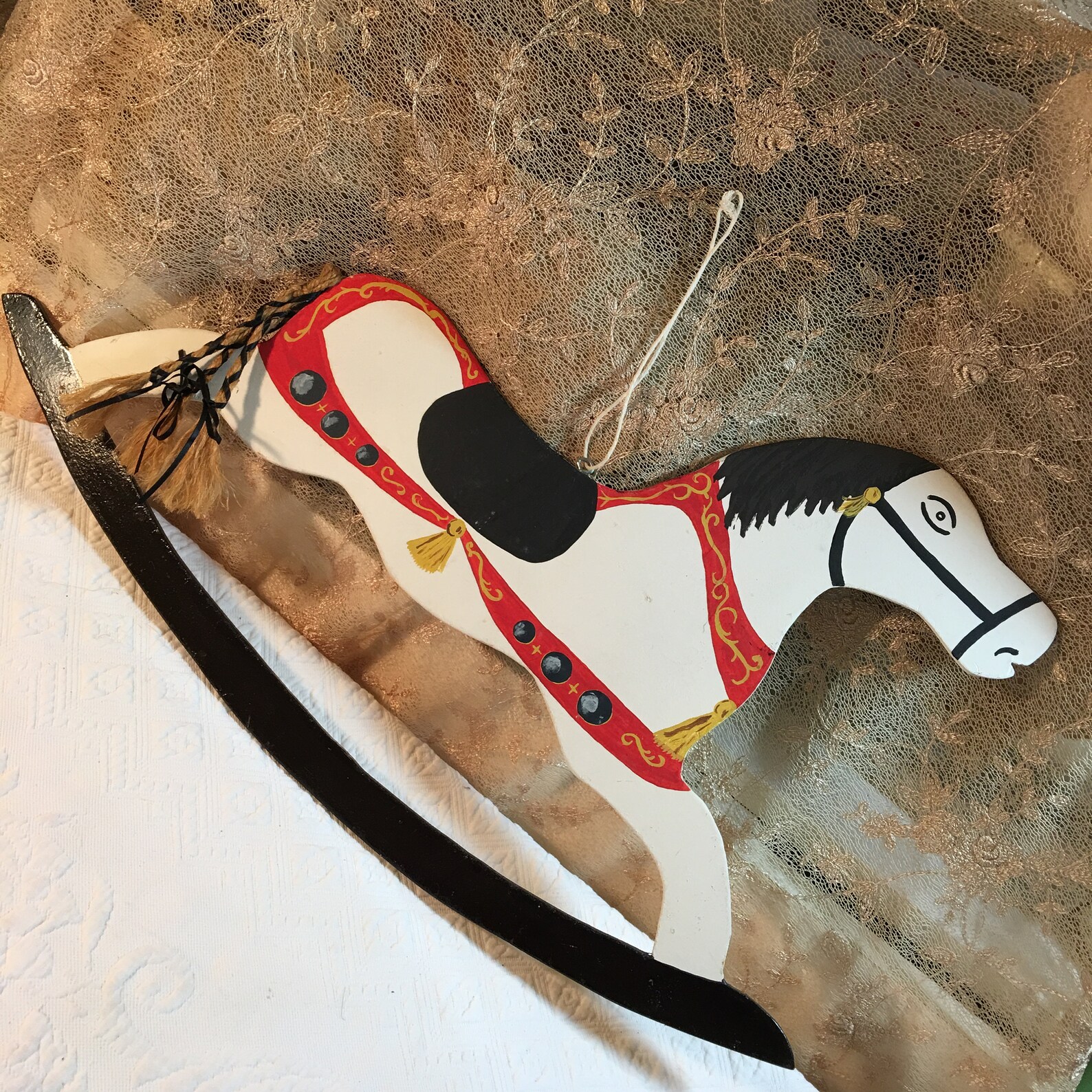 Vintage Handmade Primitive Rocking Horse Wall Hanging. - Etsy