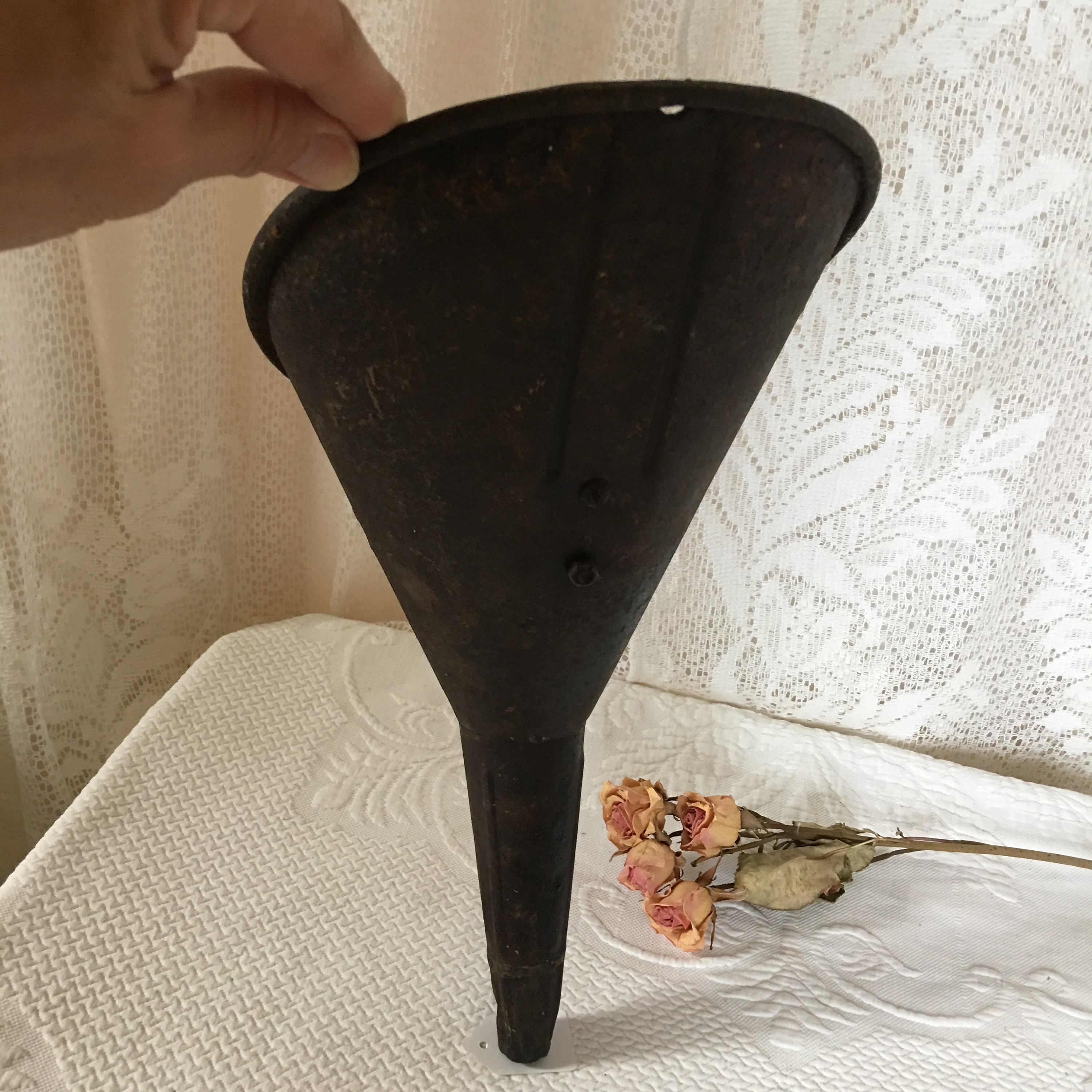 Vintage Funnel Lg. Cast Iron Oil Funnel. Fulvue Funnel Sharp - Etsy
