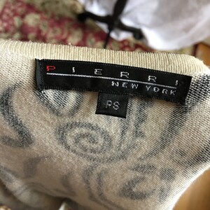 Vintage Cardigan. Pierri New York Black and White Beaded Cartigan ...