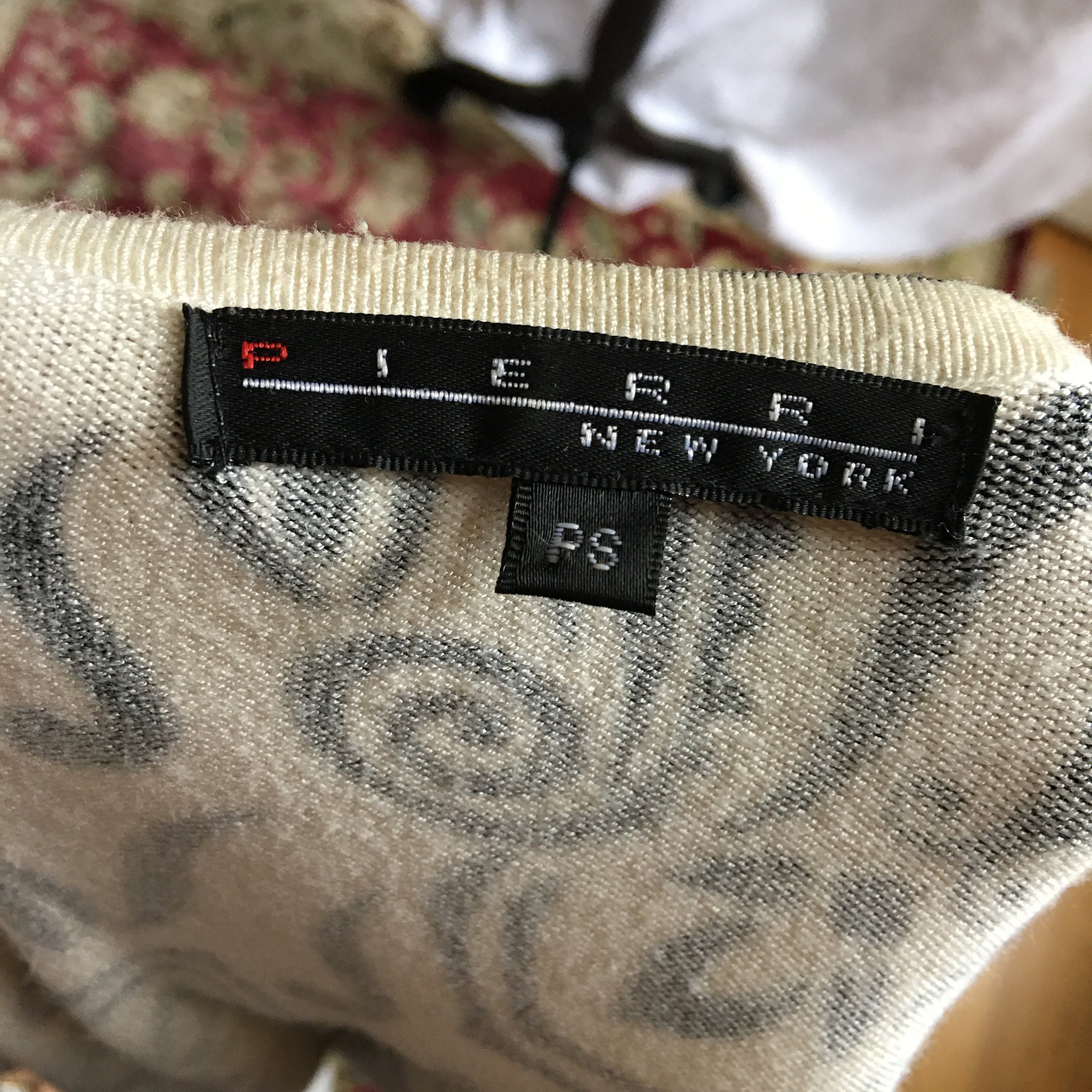 Vintage Cardigan. Pierri New York Black and White Beaded Cartigan ...