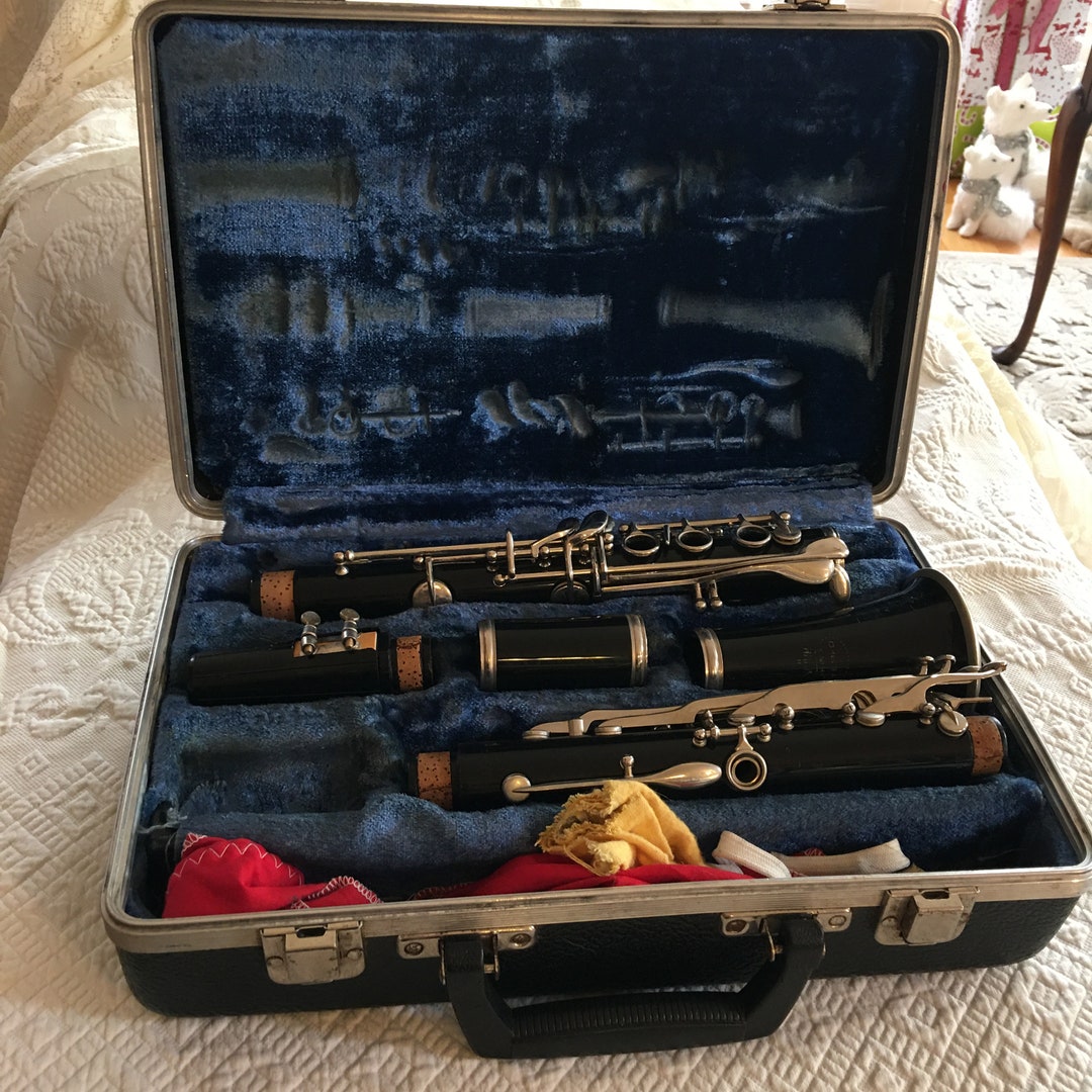 Vintage Clarinet in Case. Musical Instrument for Band or Personal ...