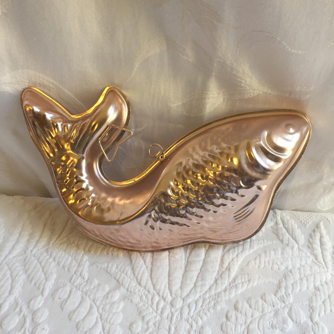 Vintage Copper Fish Mold. Choose Curving Fish Mold, One From Hong Kong ...