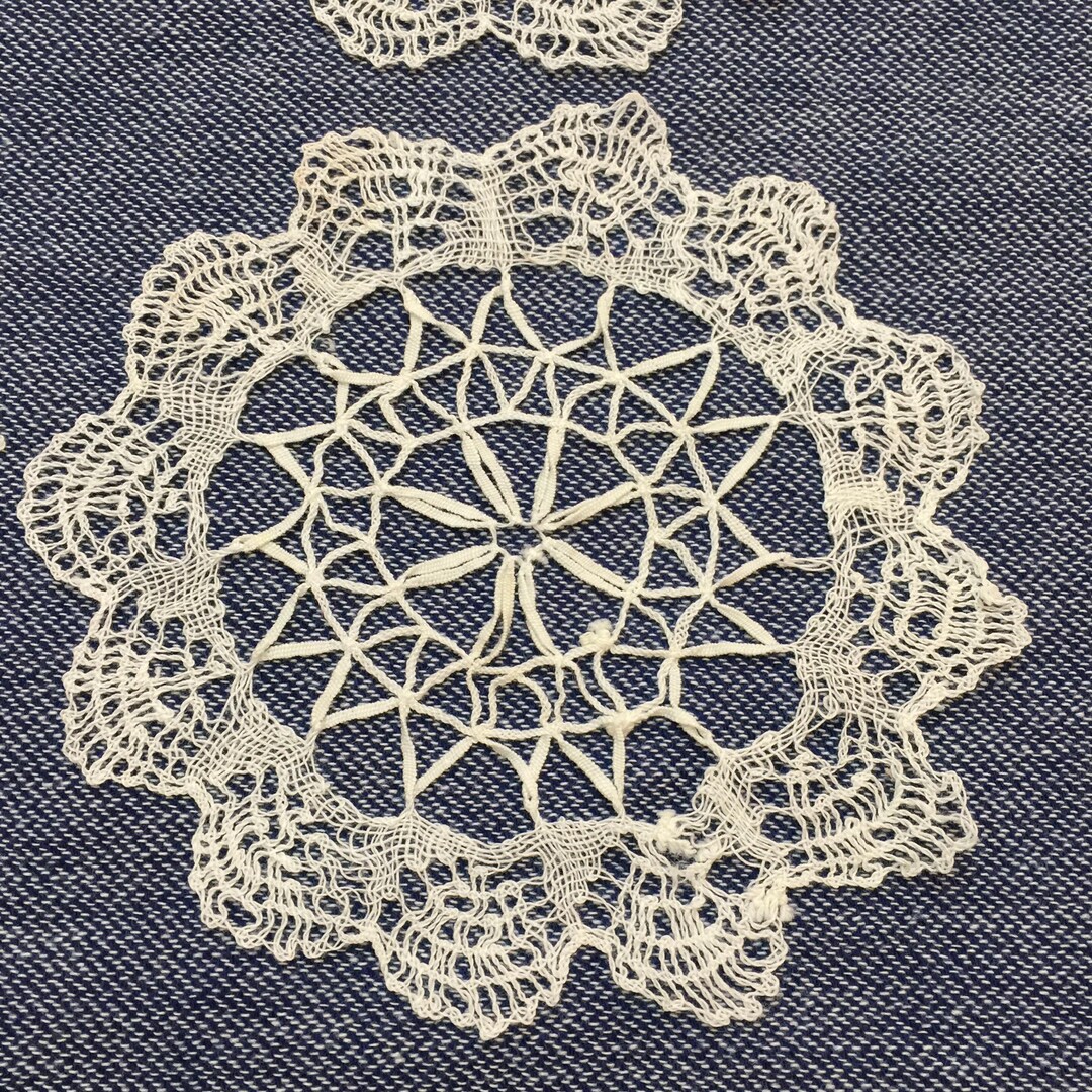 Vintage 5 1/8" Round Lace Doilies. White Delicate Crocheted Doilies ...