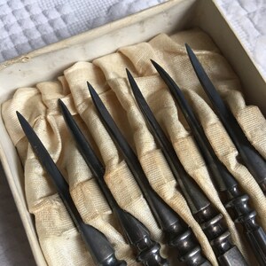 Vintage Nut Picks Set. Rogers & Bro. A-1, Waterbury, Conn. Silver Plate ...